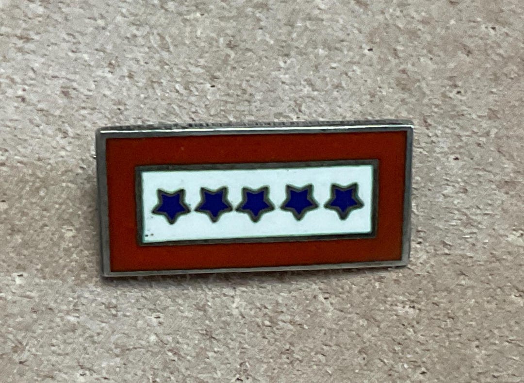 WW2 us 4 Star son in Service Sterling Enamel Pin / US Military Honor ...