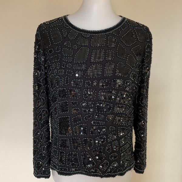 Sequin Evening Wear Tops - Etsy