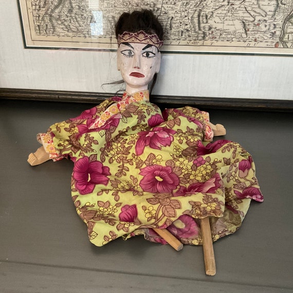 Vintage Asian Handmade Primitive Stick Puppet /antique Hand - Etsy