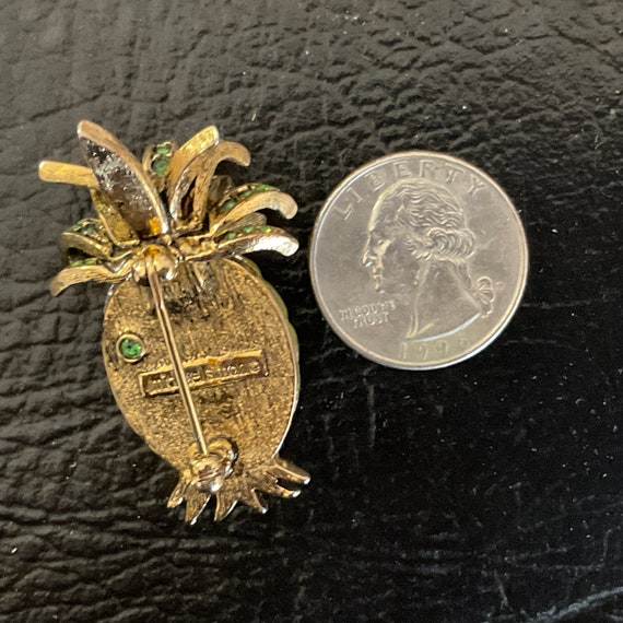 Rare Michael Simon Rhinestone Cluster Pineapple Brooc… - Gem