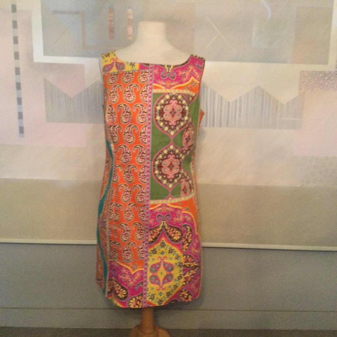 Paisley Patch Shift Dress Nygard / Peter Nygard Paisley Sleeveless ...