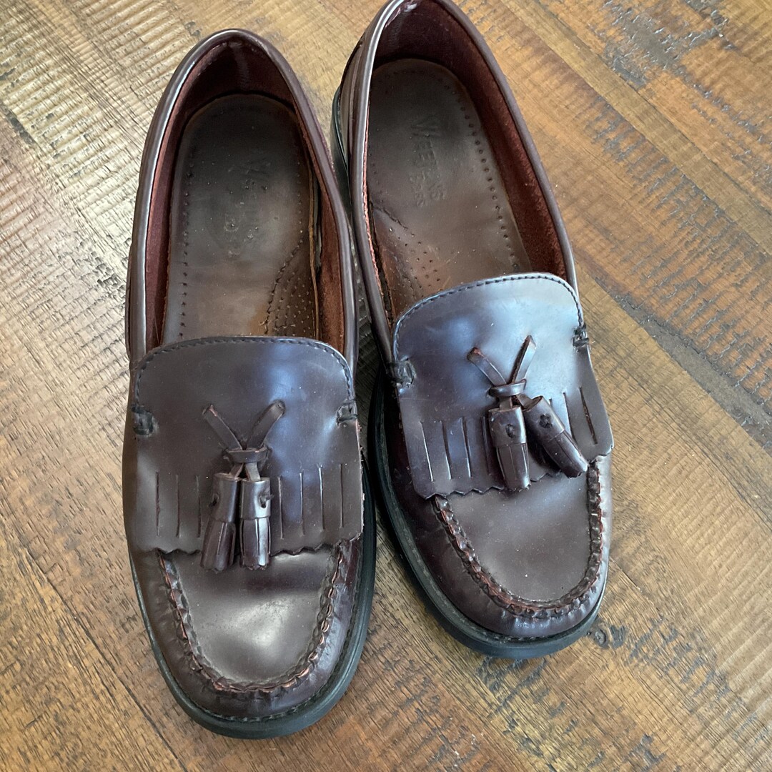 Vintage Bass Weejuns Brown Tassel Loafers Womens 6 1/2 M / Bass Weejuns ...