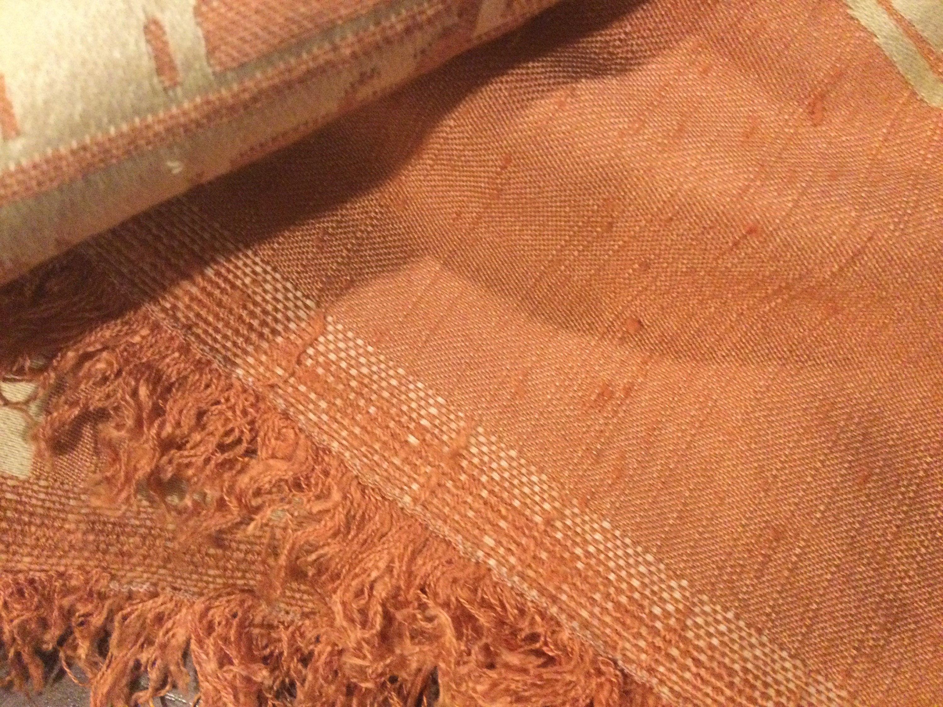 Vintage Asian Shou Design Fabric 6 Yards / Coral Pink Ivory - Etsy