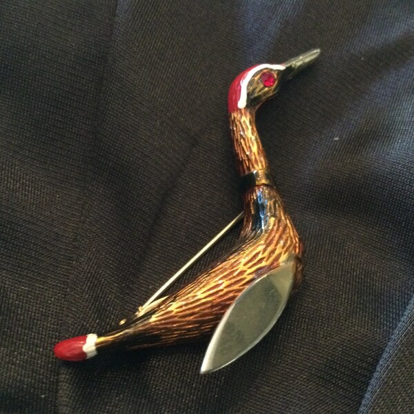 Duck Brooch - Etsy