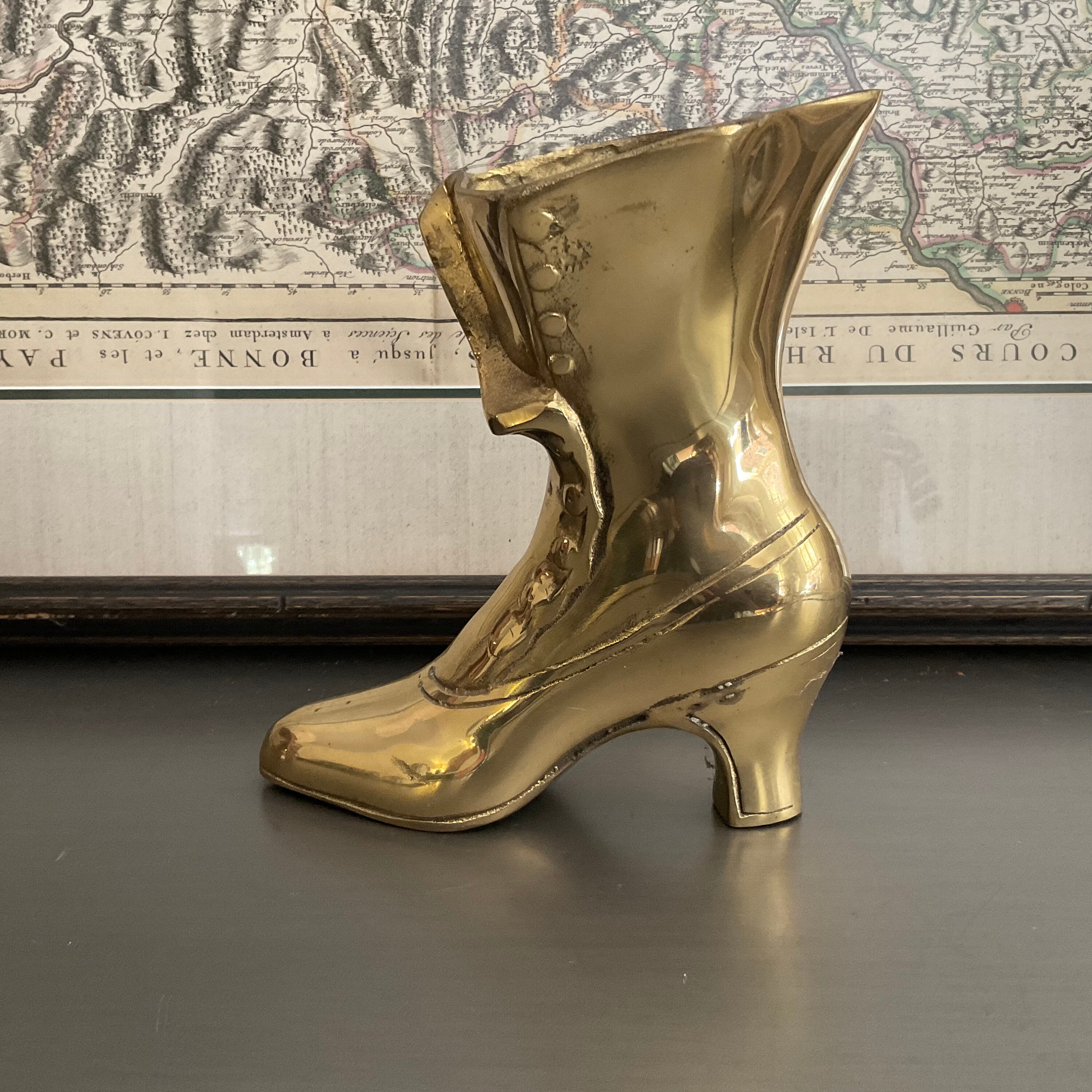 Brass Victorian Style Boot Vase / Brass Vintage Ladies Boot - Etsy