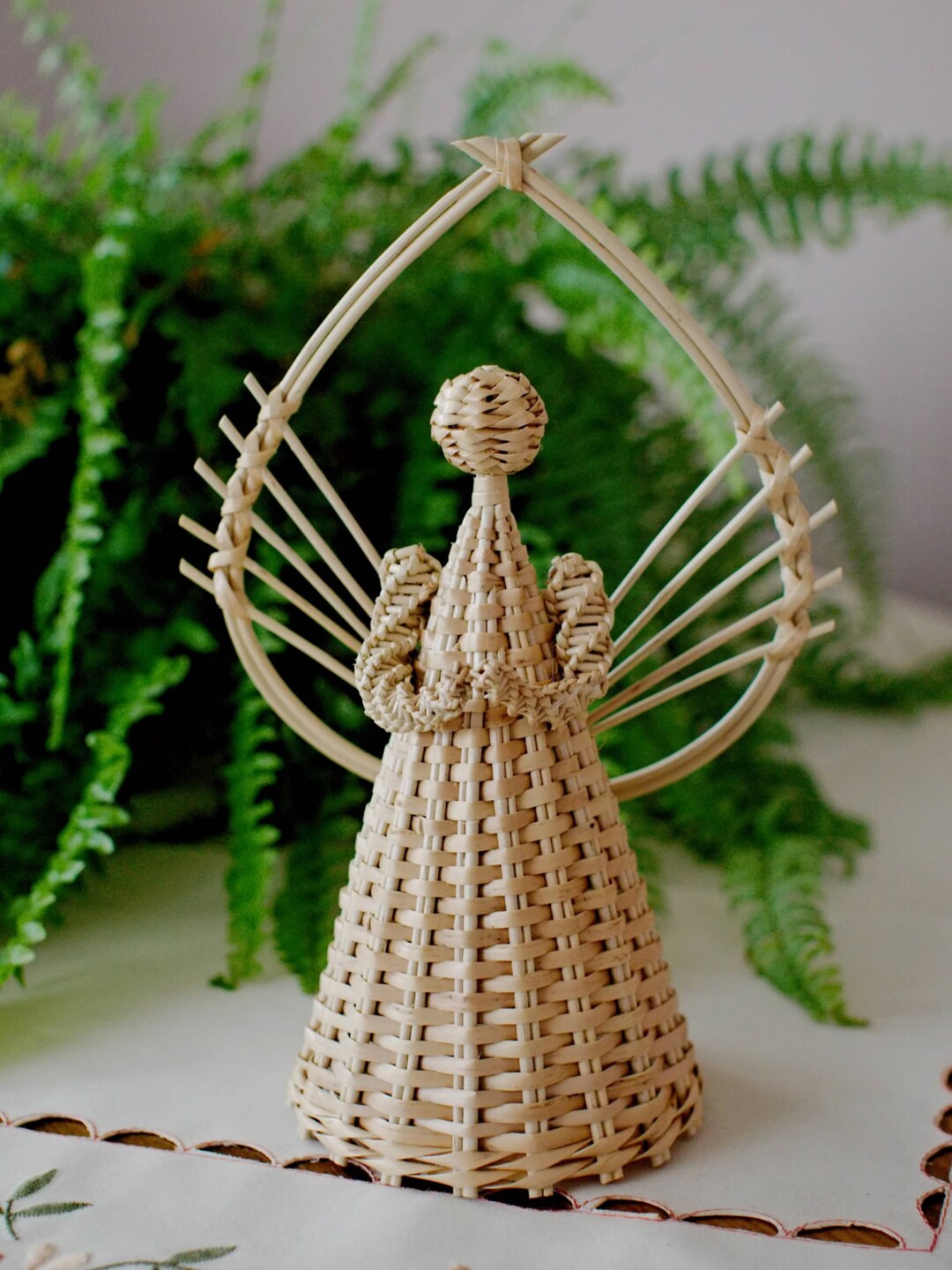 Lovely Angel Wicker Weaved - Etsy