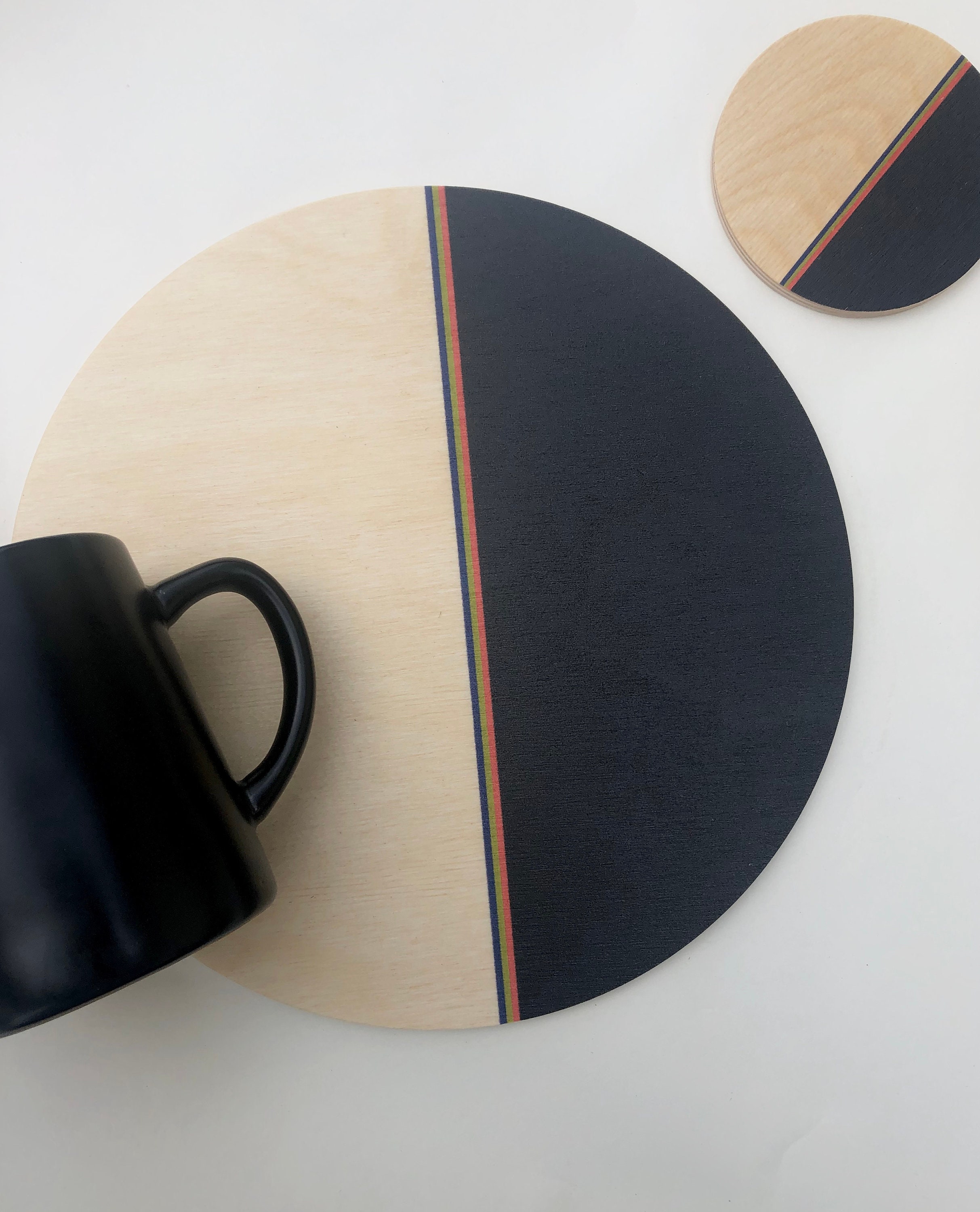Modern Trivet Wood Centerpiece / Minimal Geometric/ Large - Etsy