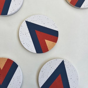 ARROW COASTERS Set of 4 Absorbent Stone Coasters / Ceramic Coasters ...