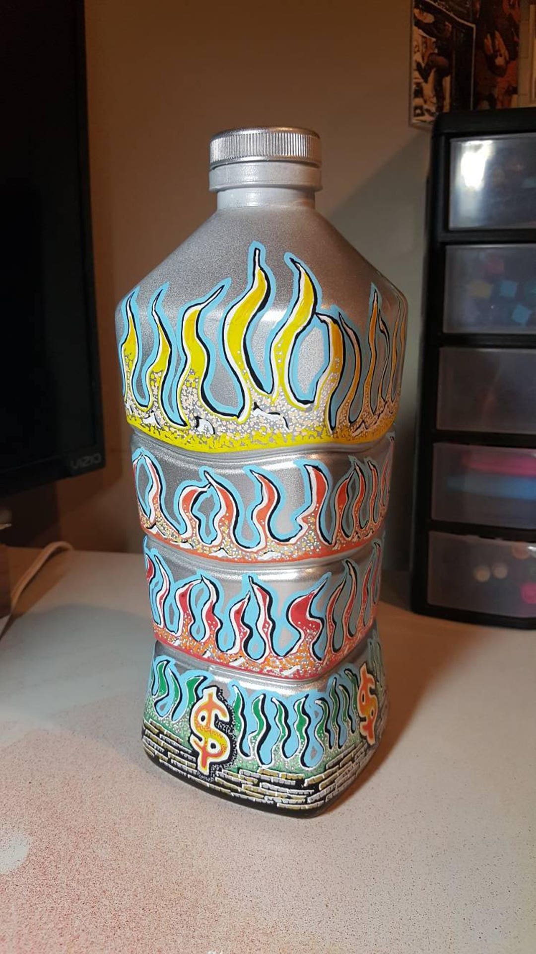 Flamed Coin Stash! Drop Your Loose Change in This Hand-painted Coin ...