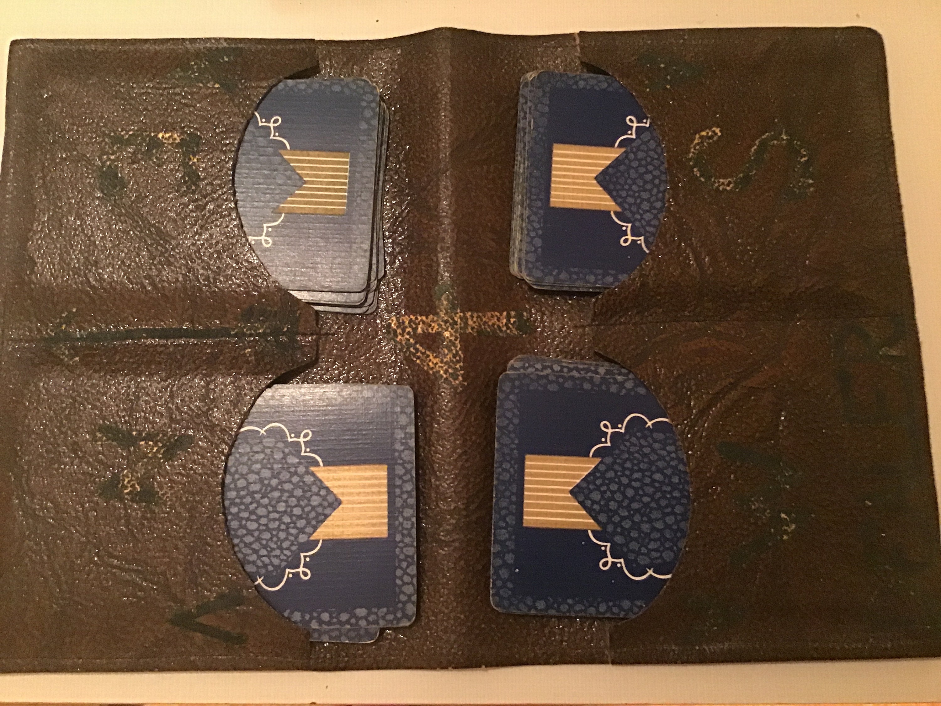 Card Game Bridge Sets Cards and holders | Etsy