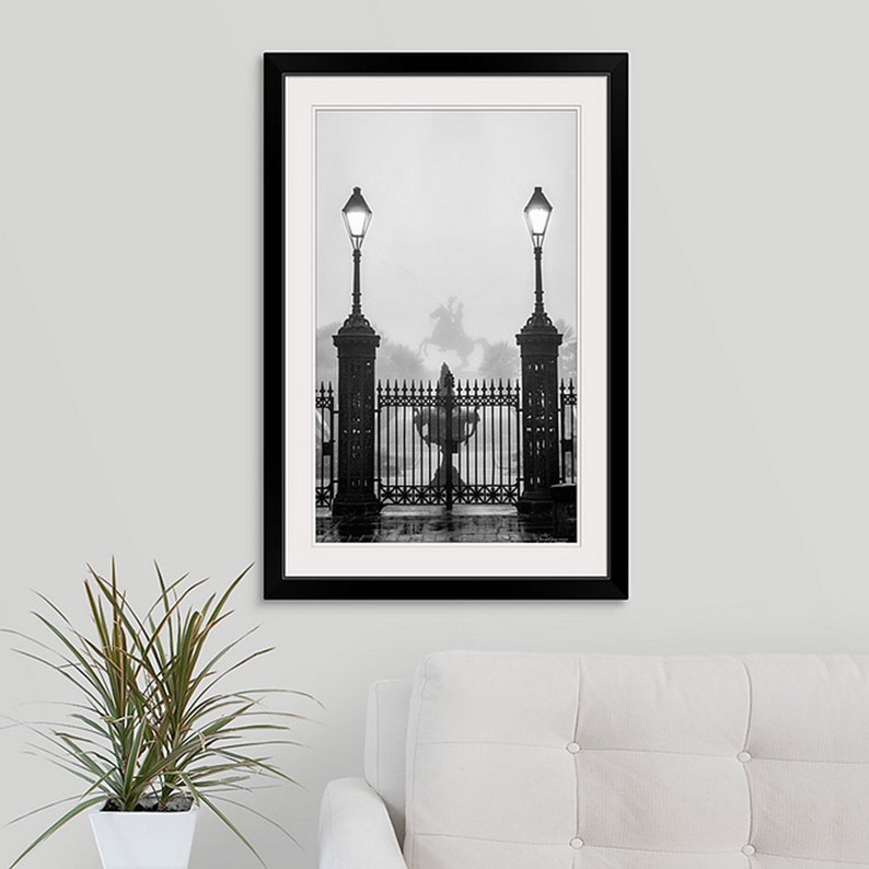 Foggy Morning Front Gate Jackson Square French Quarter New - Etsy