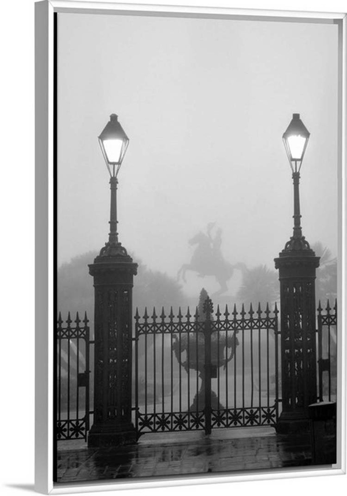 Foggy Morning Front Gate Jackson Square French Quarter New Orleans ...