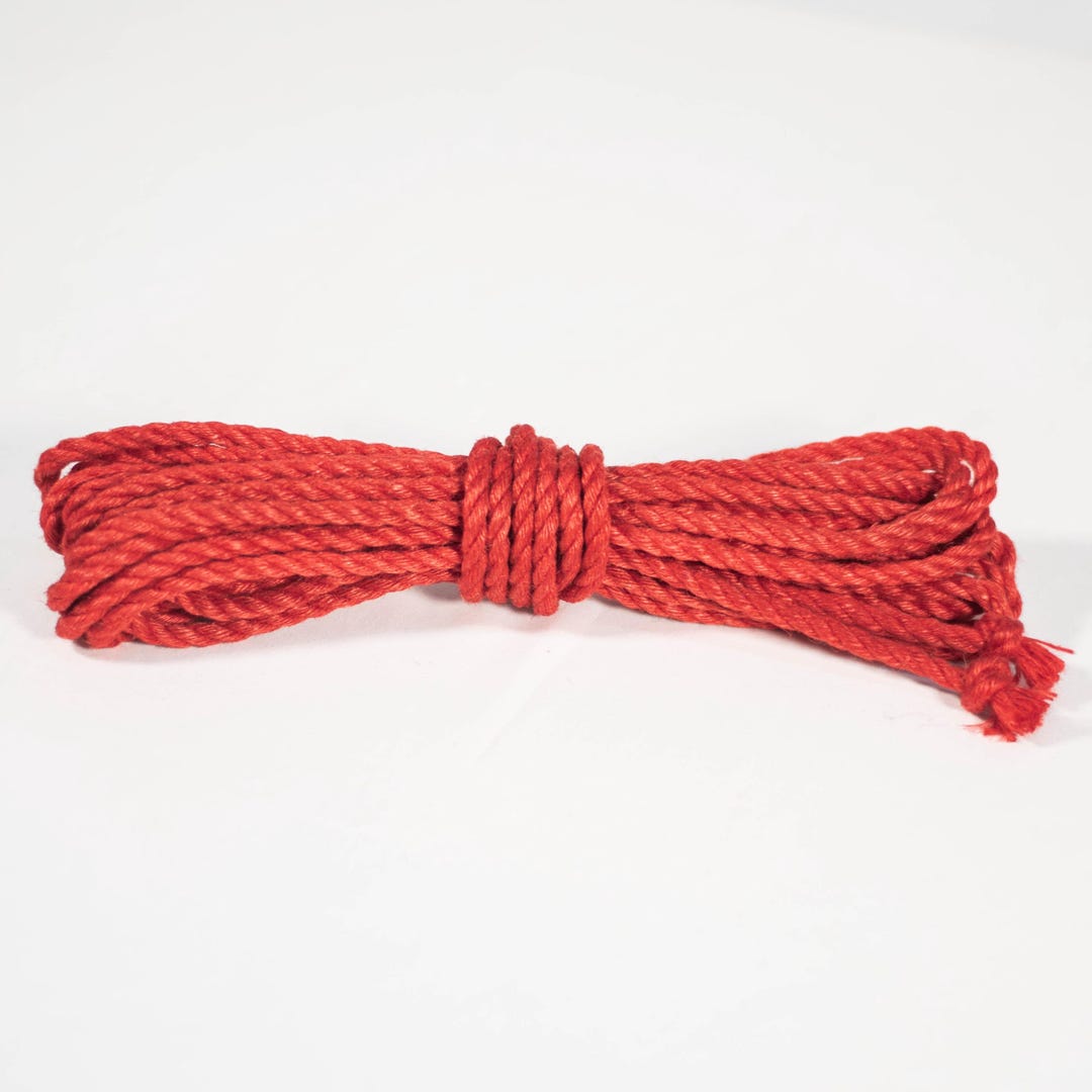Treated Rope 6mm Anatomie Red Jute Rope - Etsy