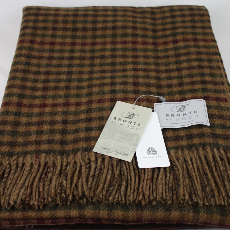 Plaid Wool Throw - Etsy