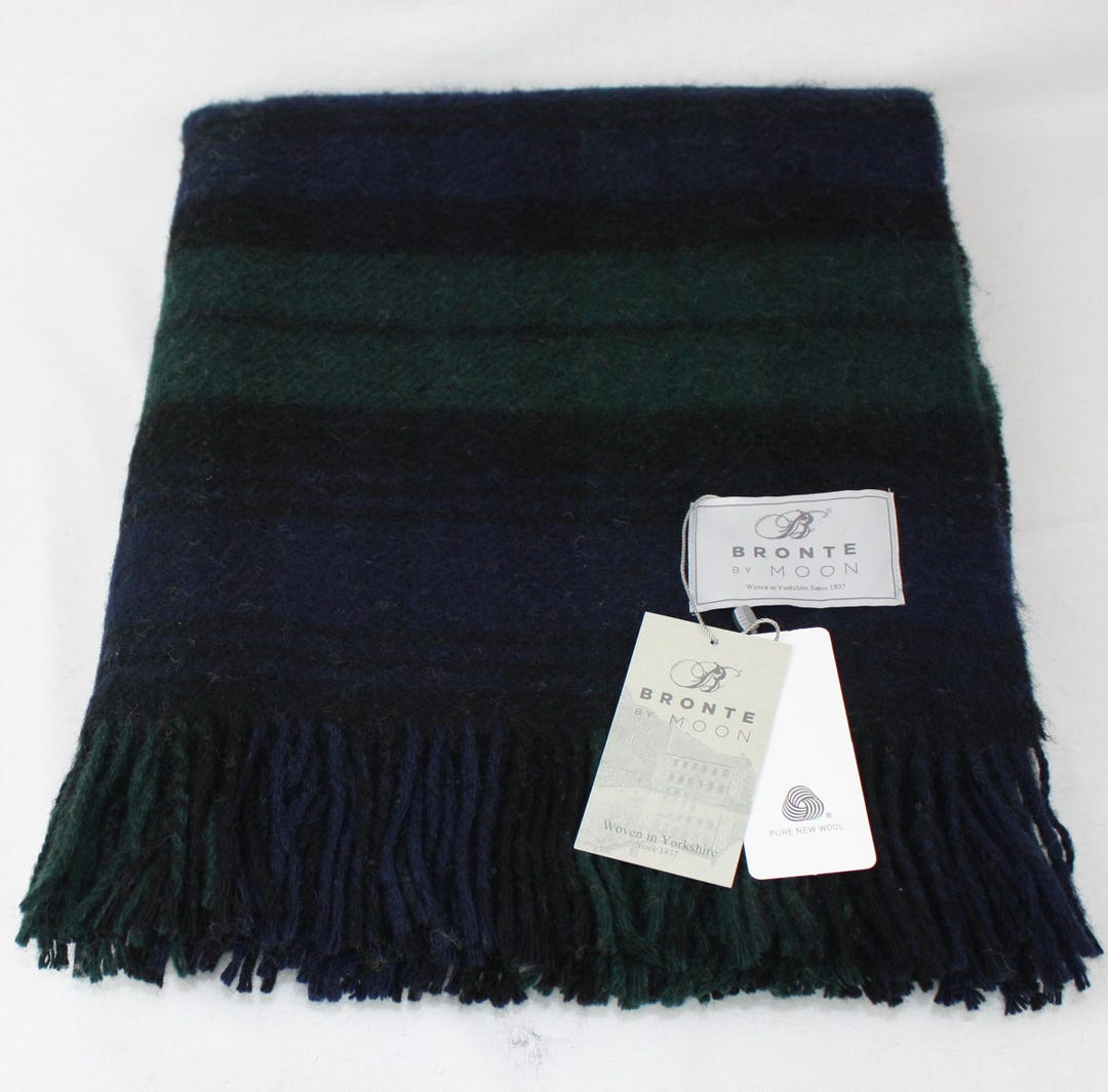 Bronte by Moon for Highland Tweed 100% Pure New Wool Throw Blanket in ...