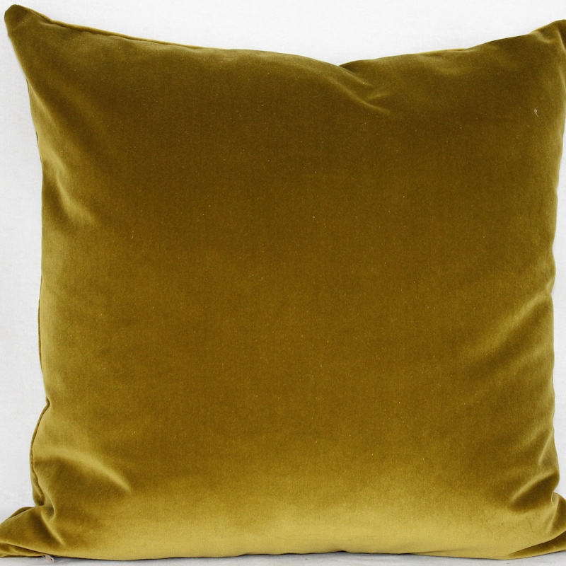 Mustard Velvet Pillow - Etsy