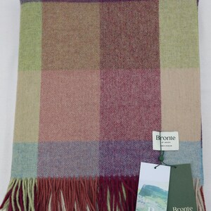 Bronte by Moon Harlequin Moorland Pure New Wool Check Throw Blanket - Etsy