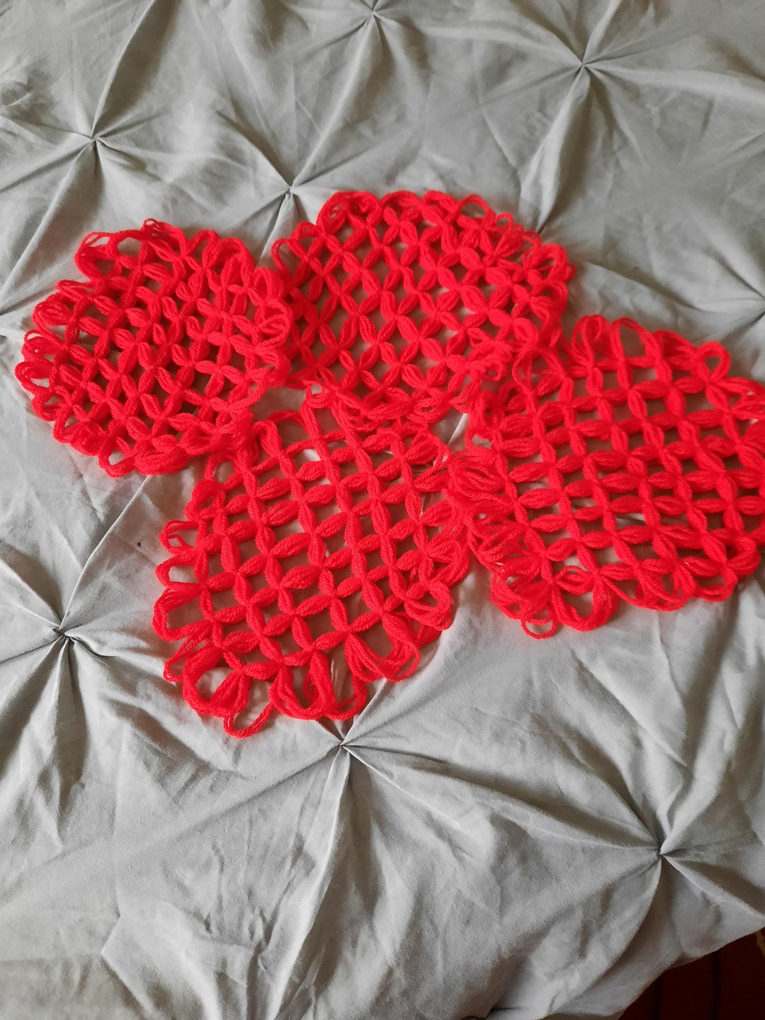 A Set of 4 Hand Made Waffle Pattern Place Mats Made to Order in Any ...