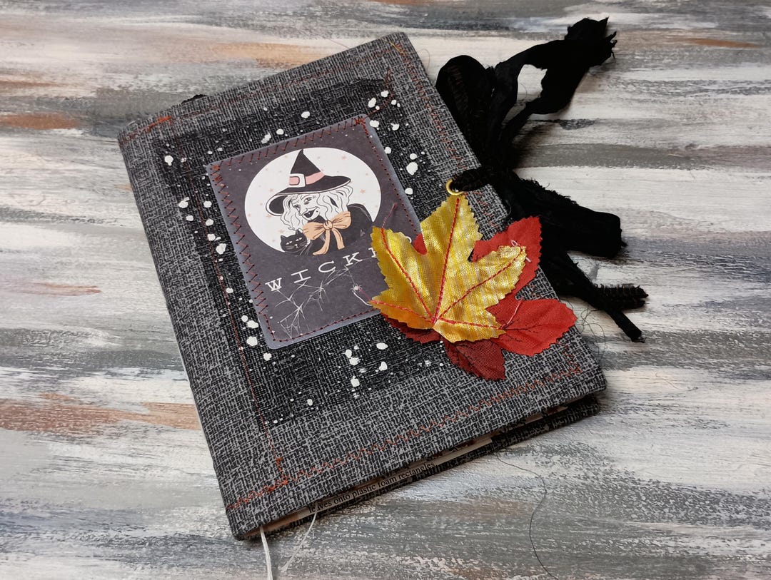 Halloween Dark Themed Witch Notebook, Hand Bound Journal • JOURNAL ...