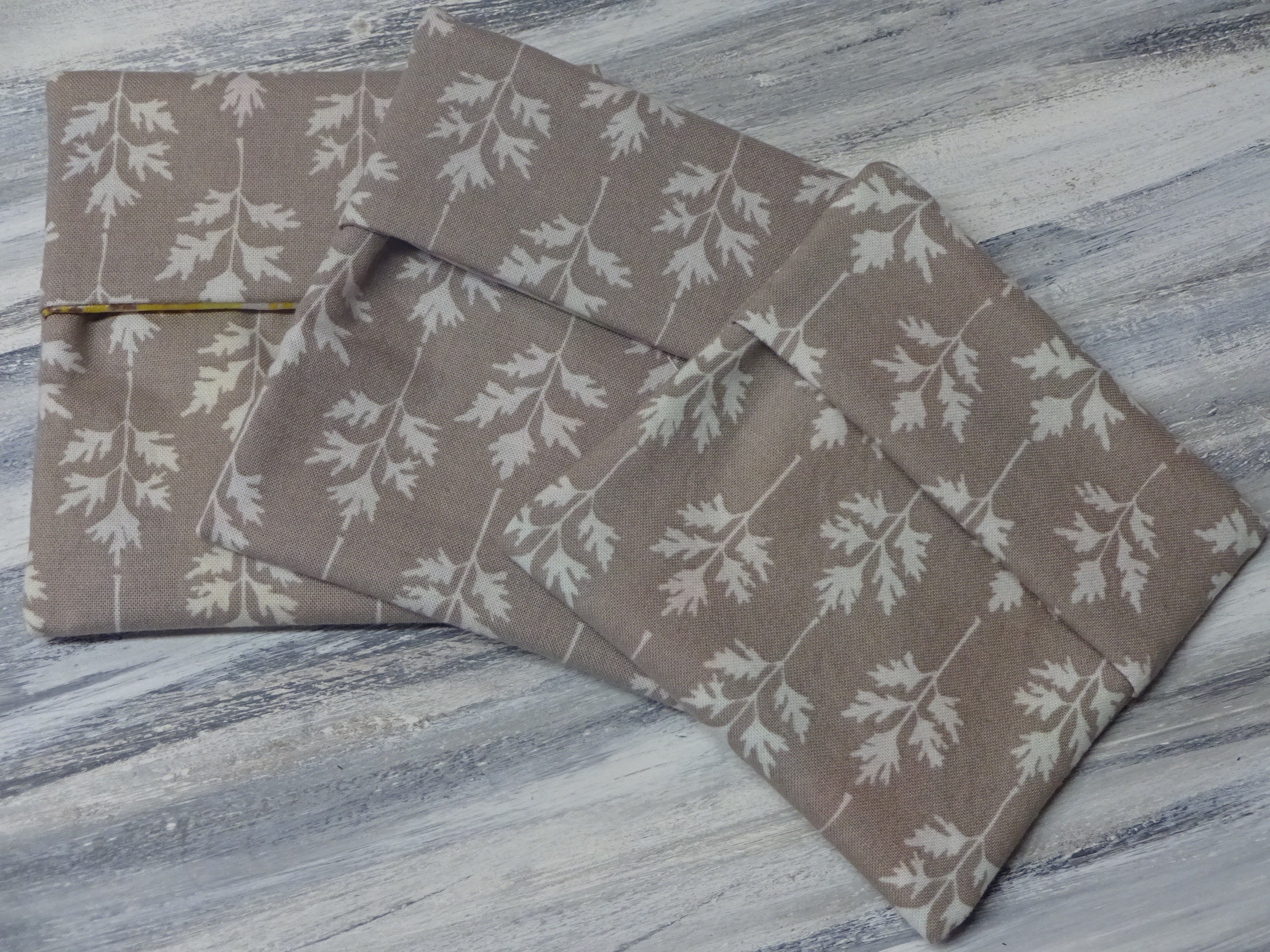Beige Floral Cloth CLOTH PAD WRAPPERS mini wet bag for cloth pads ...