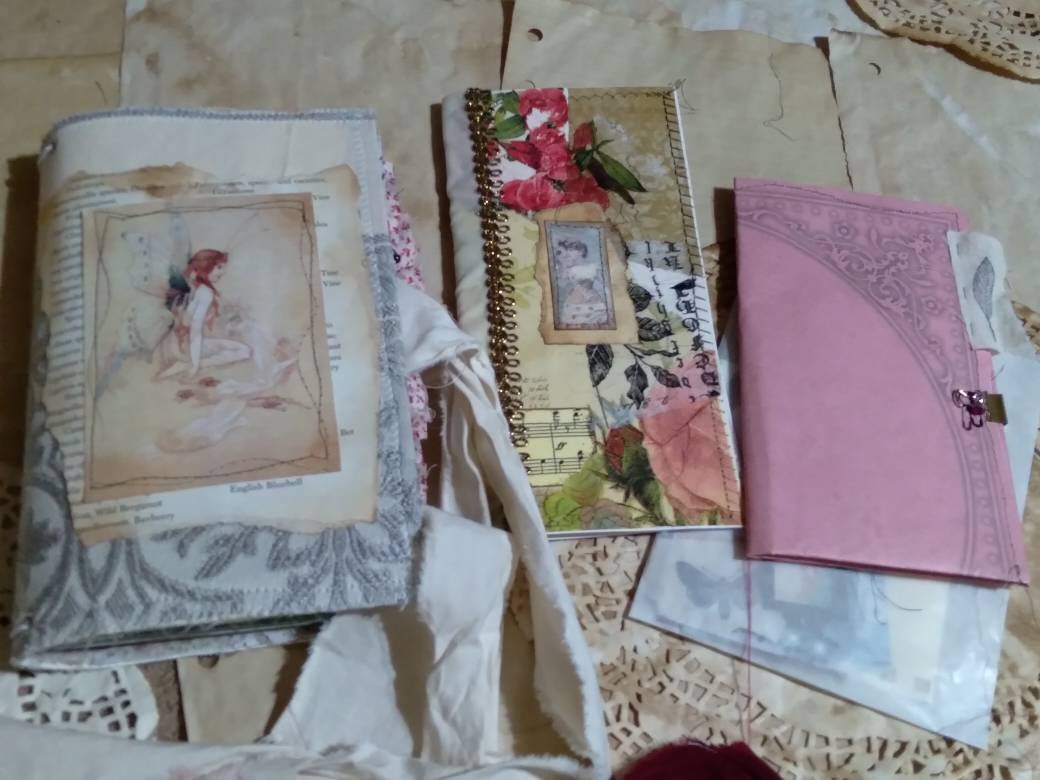 BUTTERFLY FAIRY JOURNALS Set of 3 journal books and 1 pocket folder ...