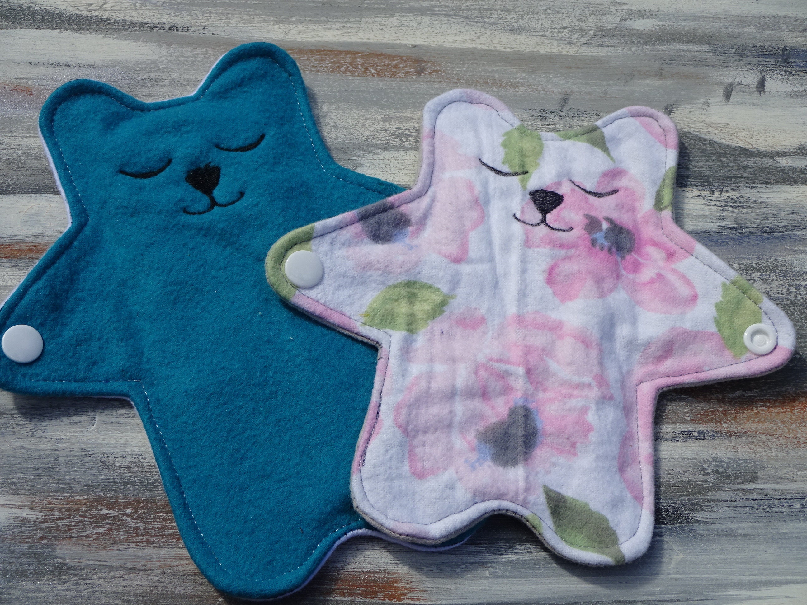 CUTE CLOTH PADS Adorable Bear Cloth pads Beary Cute Pads All natural ...
