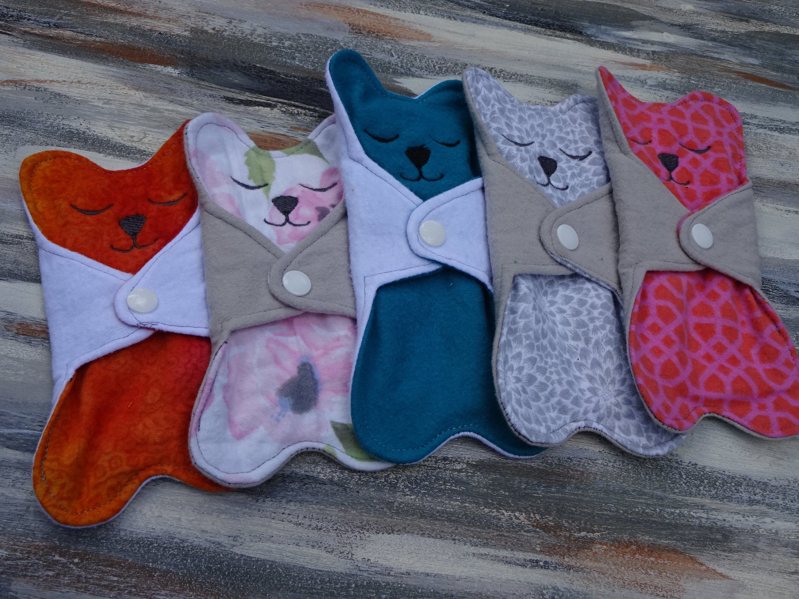 CUTE CLOTH PADS Adorable Bear Cloth pads Beary Cute Pads All natural ...