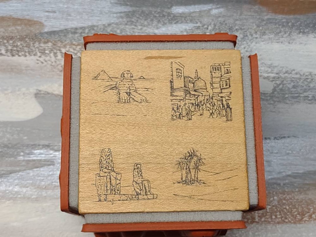 Judy Kins Cube Stamp • Wood Mounted Rubber Stamp Egyptian Cube - Etsy
