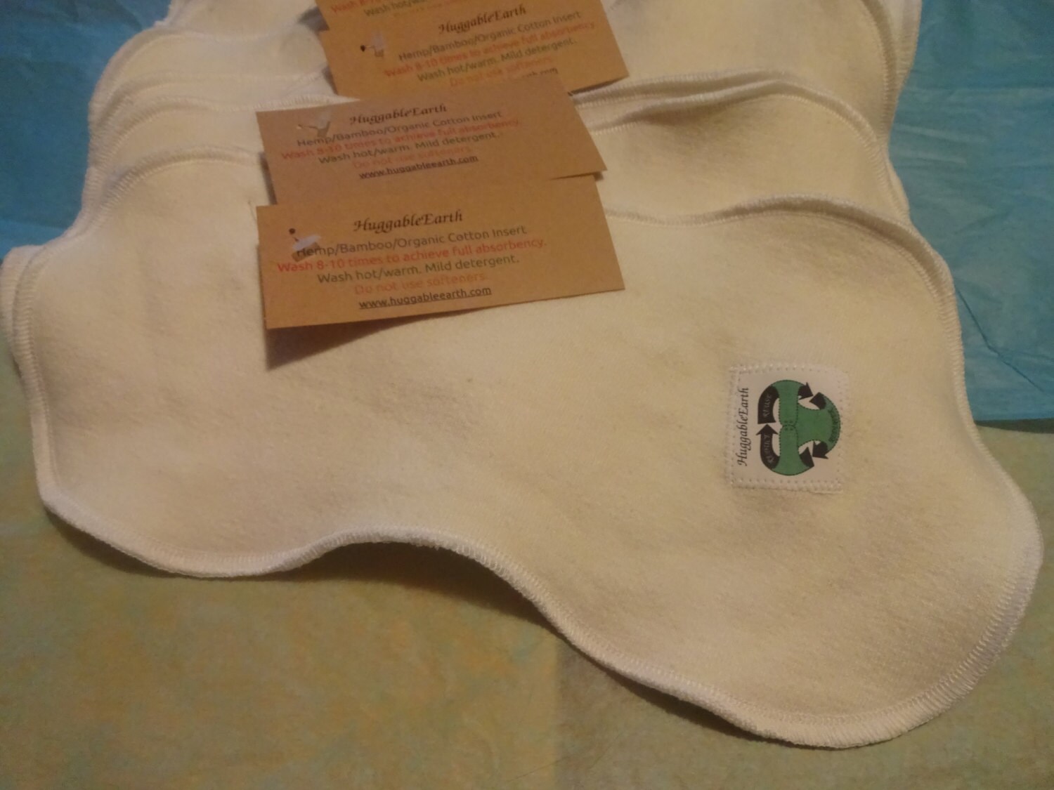 SUPER DIAPER INSERTS / Thick Bamboo Doublers (2layer) Cloth Diaper ...