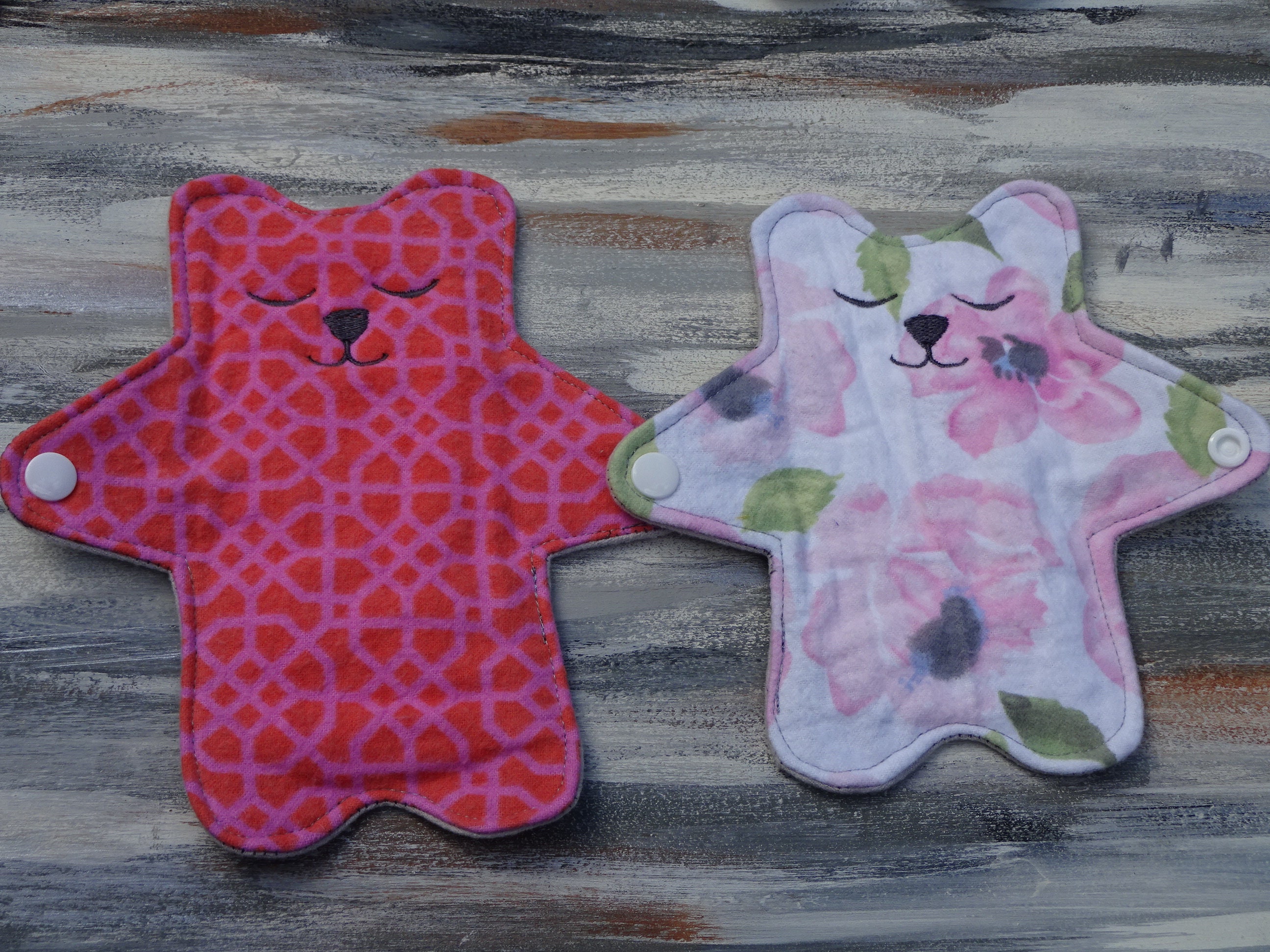 CUTE CLOTH PADS Adorable Bear Cloth pads Beary Cute Pads All natural ...