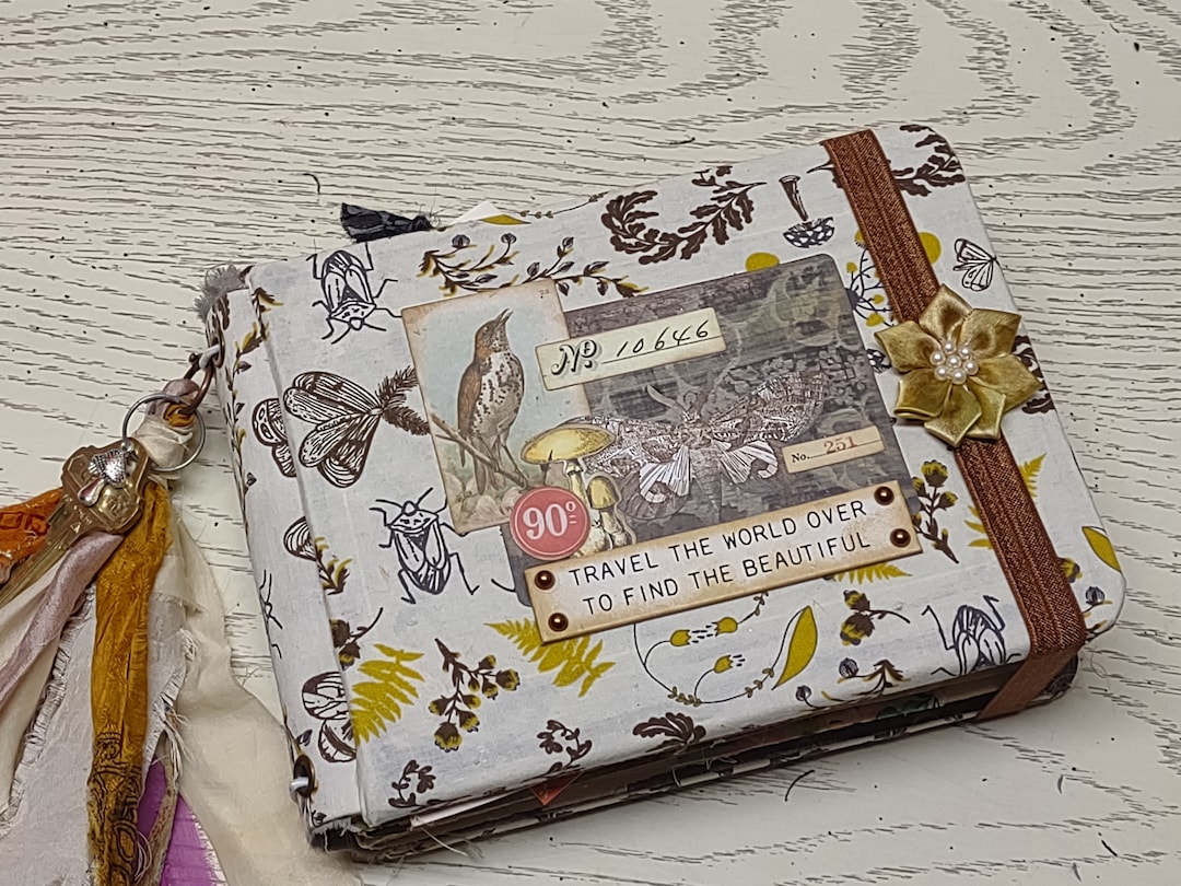 Upcycled Photo Album Turned Junk Journal Nature Themed Field Notes ...