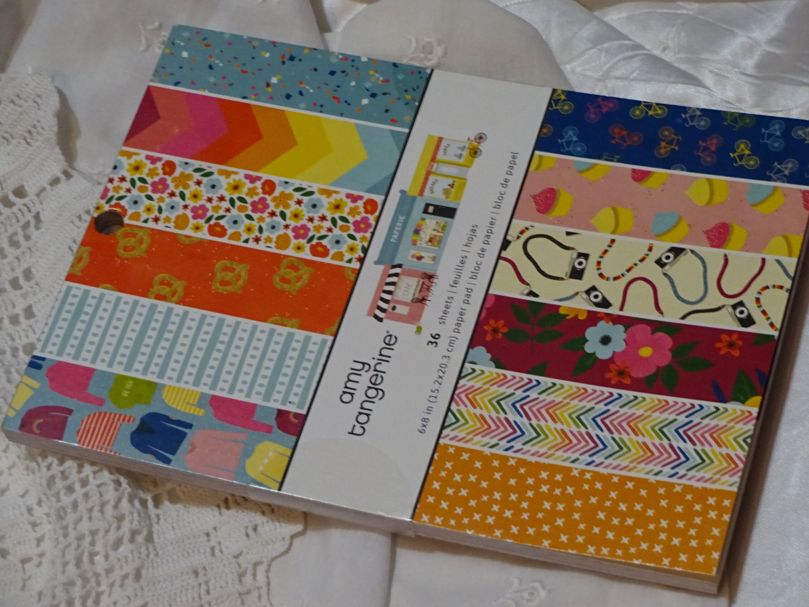 AMY TANGERINE PAPER Pad 6 x 8 inch paper pad 36 Sheets Print scrapbook ...