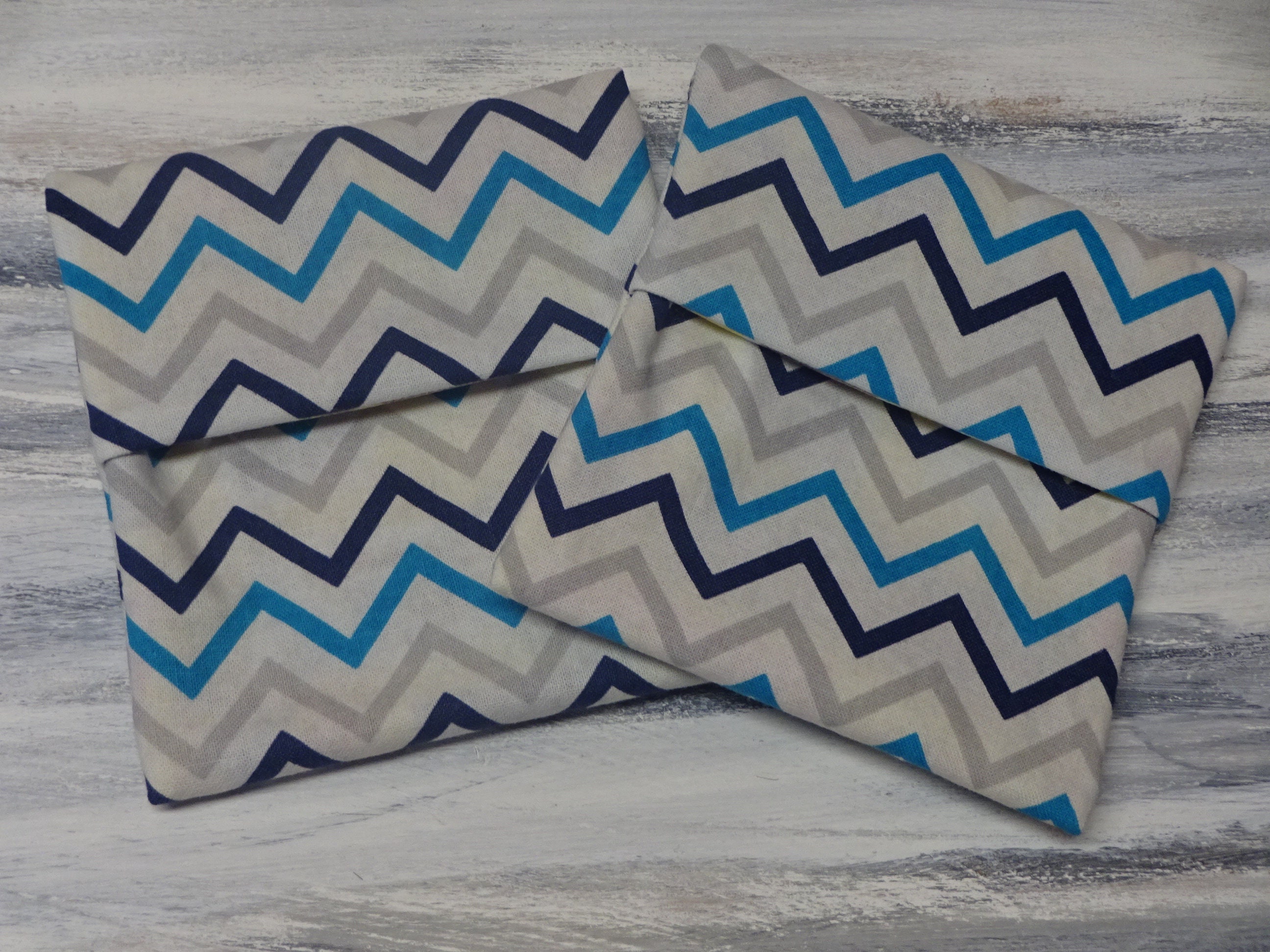 Blue Chevron Cloth CLOTH PAD WRAPPERS mini wet bag for cloth pads ...