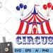 Circus SVG circus clipart SVG circus tent print digital decal | Etsy