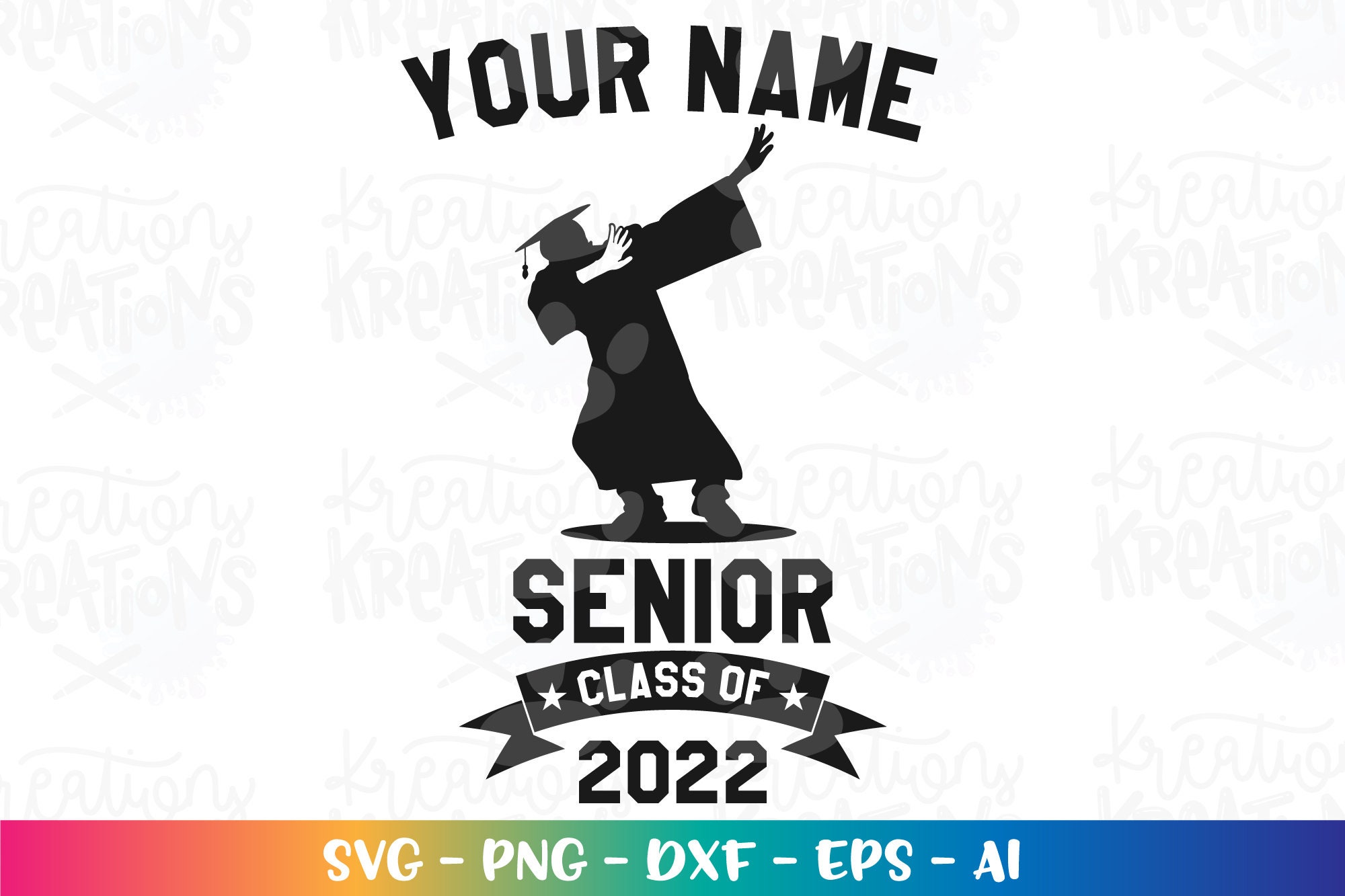 Senior Dabbing Graduate SVG Class of 2022 Boy Grad Customize - Etsy