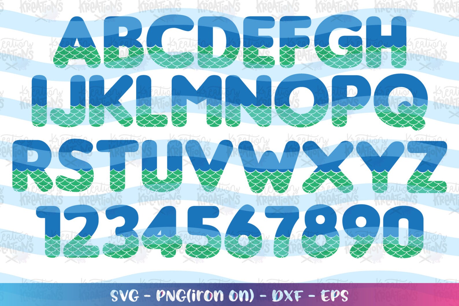 Mermaid Font Svg Mermaid Alphabet SVG Letters Svg / Cut - Etsy