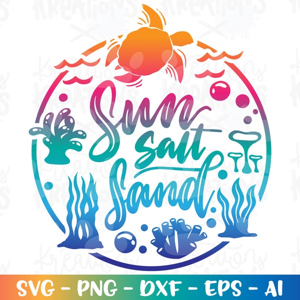 Sunflower Sea Turtle Svg - Etsy