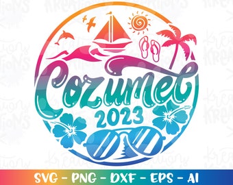 Cozumel Beach Svg - Etsy