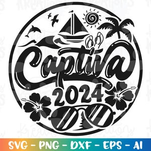 Captiva Florida Svg Summer Beach Emblem 2024 Captiva Spring Break Print ...