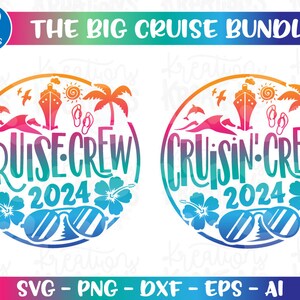 The Big CRUISE SHIP BUNDLE Svg Cruisin' Cruise Shirt Print Color Decal ...