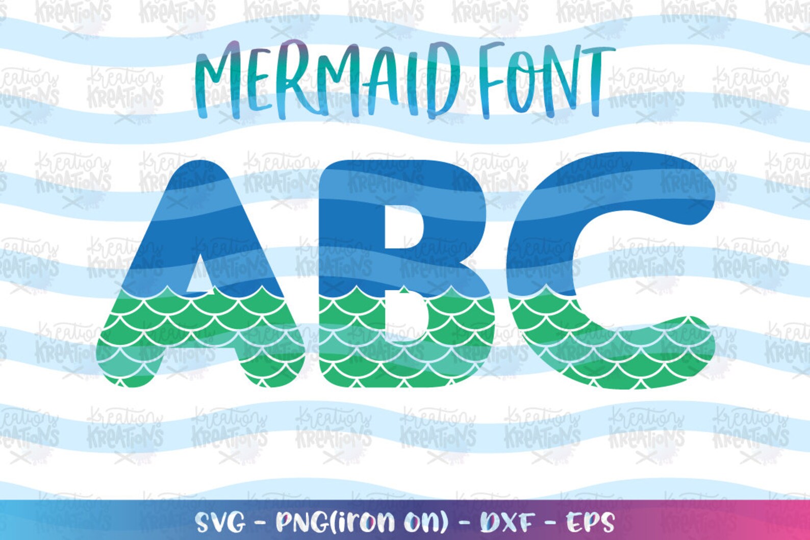 Sirena Fuente svg sirena alfabeto SVG letras svg / cortar | Etsy