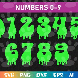 SLIME Retro Font Alphabet Letters TTF & OTF Slimey Retro Groovy 80s ...