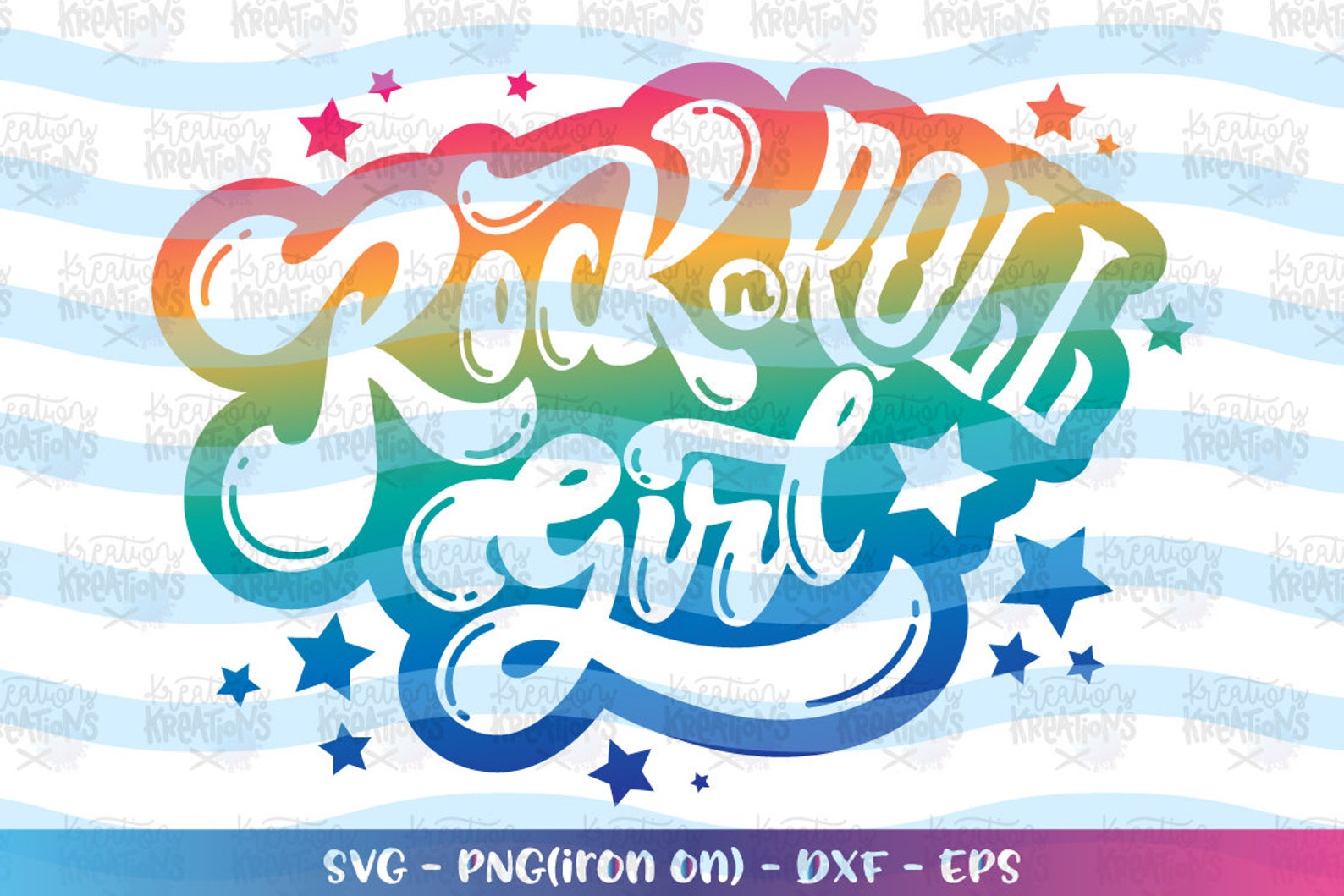 Rock N Roll Girl SVG Rock chick svg hand drawn svg print decal | Etsy