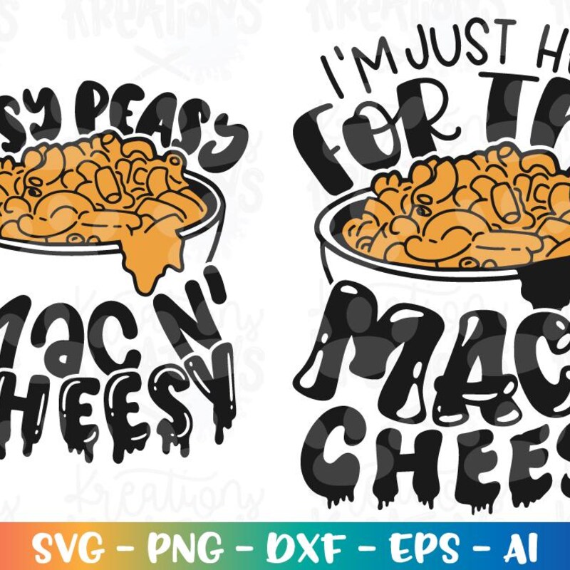Mac and Cheese Clip Art - Etsy