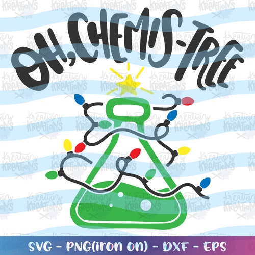 Science Christmas SVG Oh Chemis-tree Chrsitmas Lights Tree | Etsy