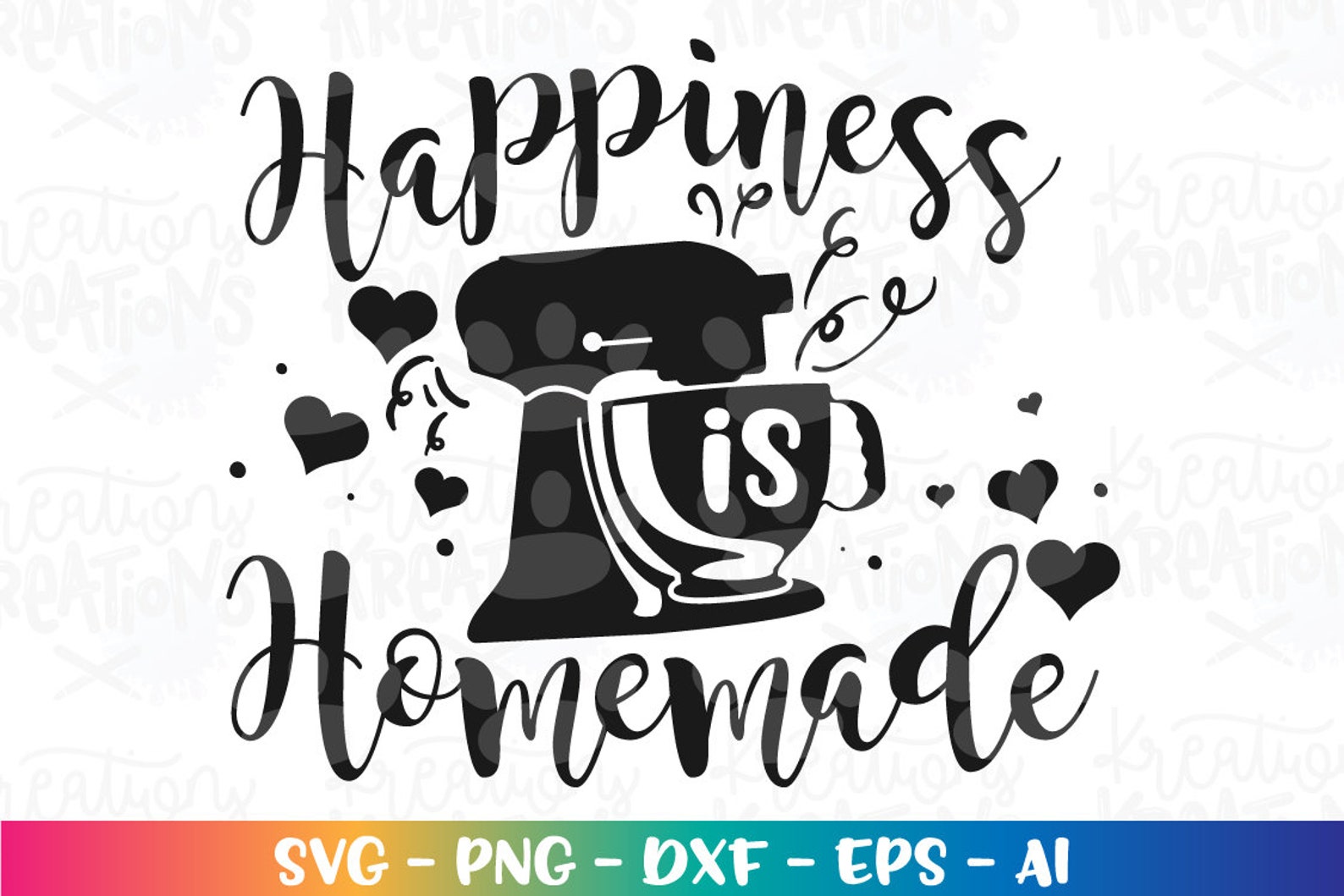 Happiness is Homemade SVG Baking Cooking Cake Apron Decal | Etsy