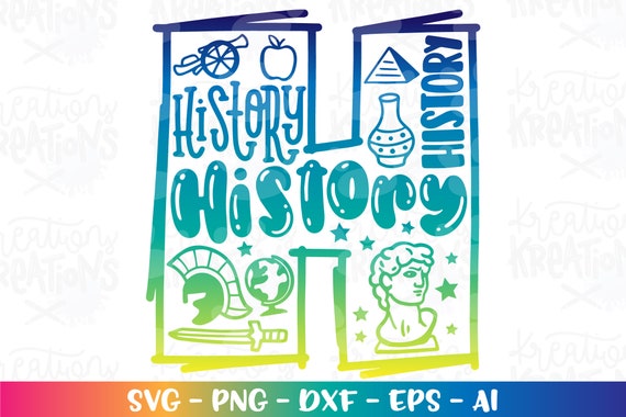 Back to School Svg History Cute Kids Teacher School Hand Drawn - Etsy