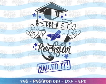 Pre K Rockstar Svg | Etsy
