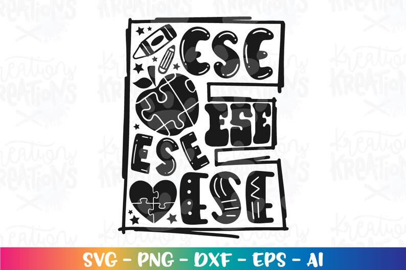 Back to School Svg Exceptional Student Education ESE Education - Etsy