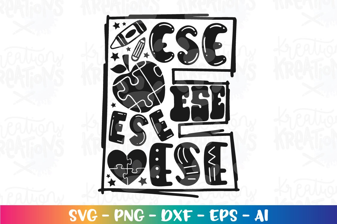Back to School Svg Exceptional Student Education ESE Education - Etsy